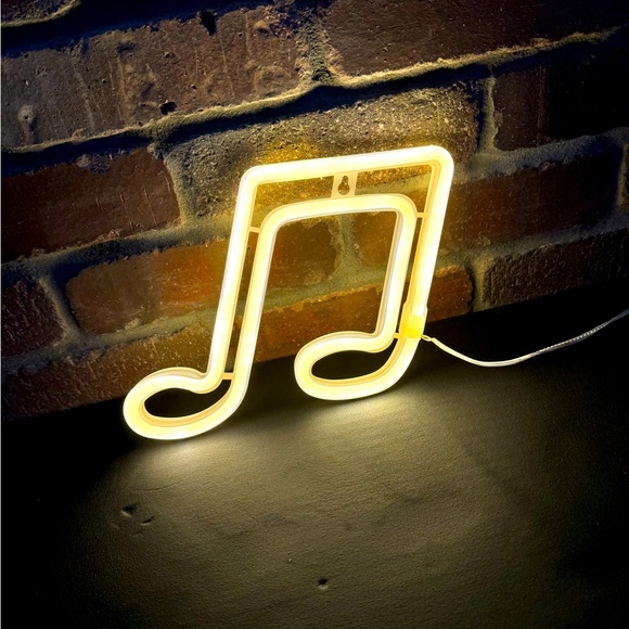 Wall Decor | Neon Style Sign Music Note Led Light Sign | Poshmark